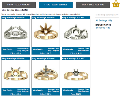 IDEX Online Launching Ring Designer Tool