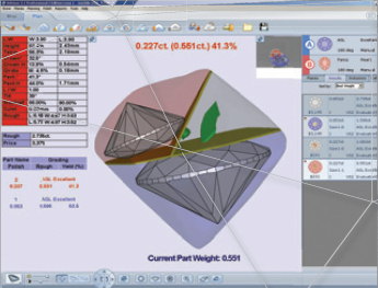 Pink diamond and White diamond were created from the same rough diamond ...